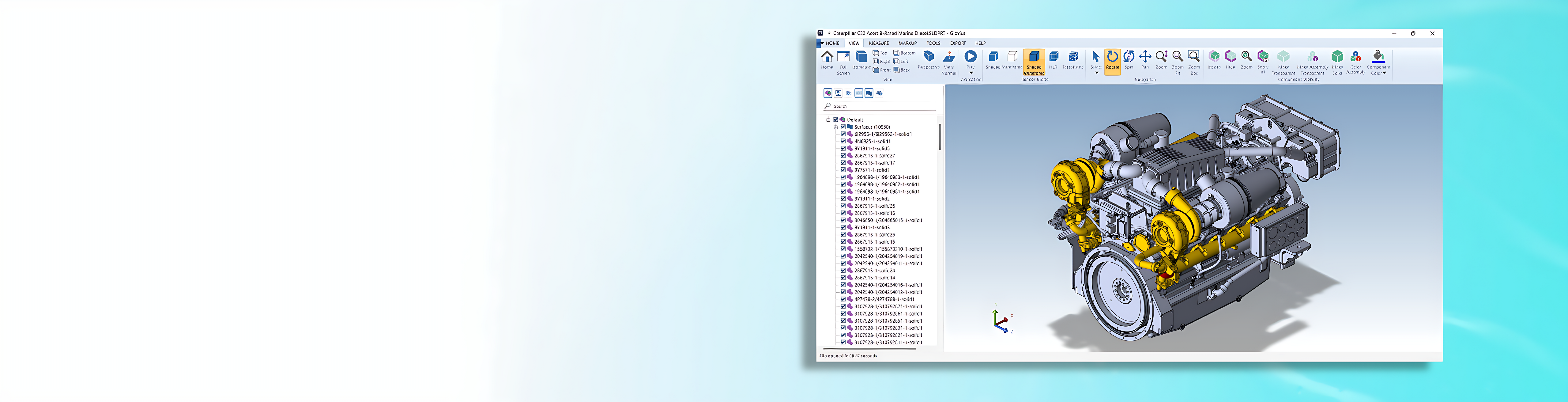 Glovius CAD Viewer - View, Analyze, & Export CAD files